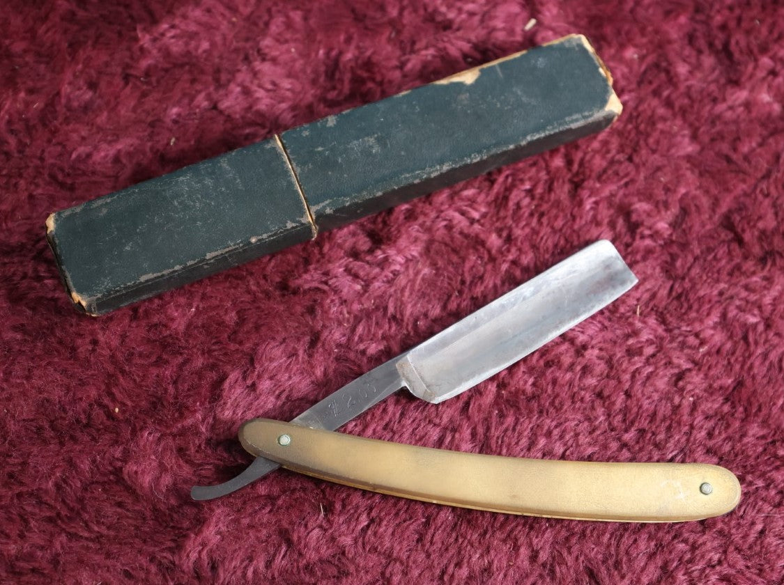 Lot 088 - Antique Straight Edge Shaving Razor, Zanel Cutlery Werks, Ge ...