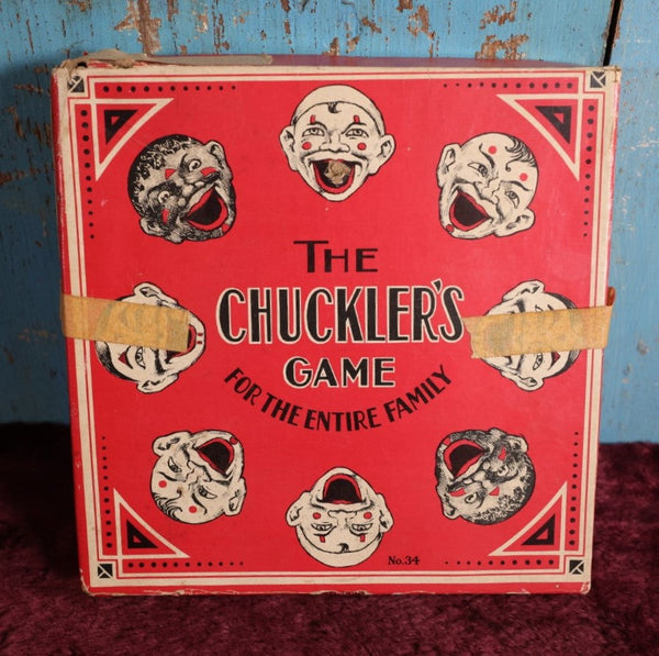 Lot 119 - Antique The Chuckler'S Game Marble, Spinning Top Board Game ...