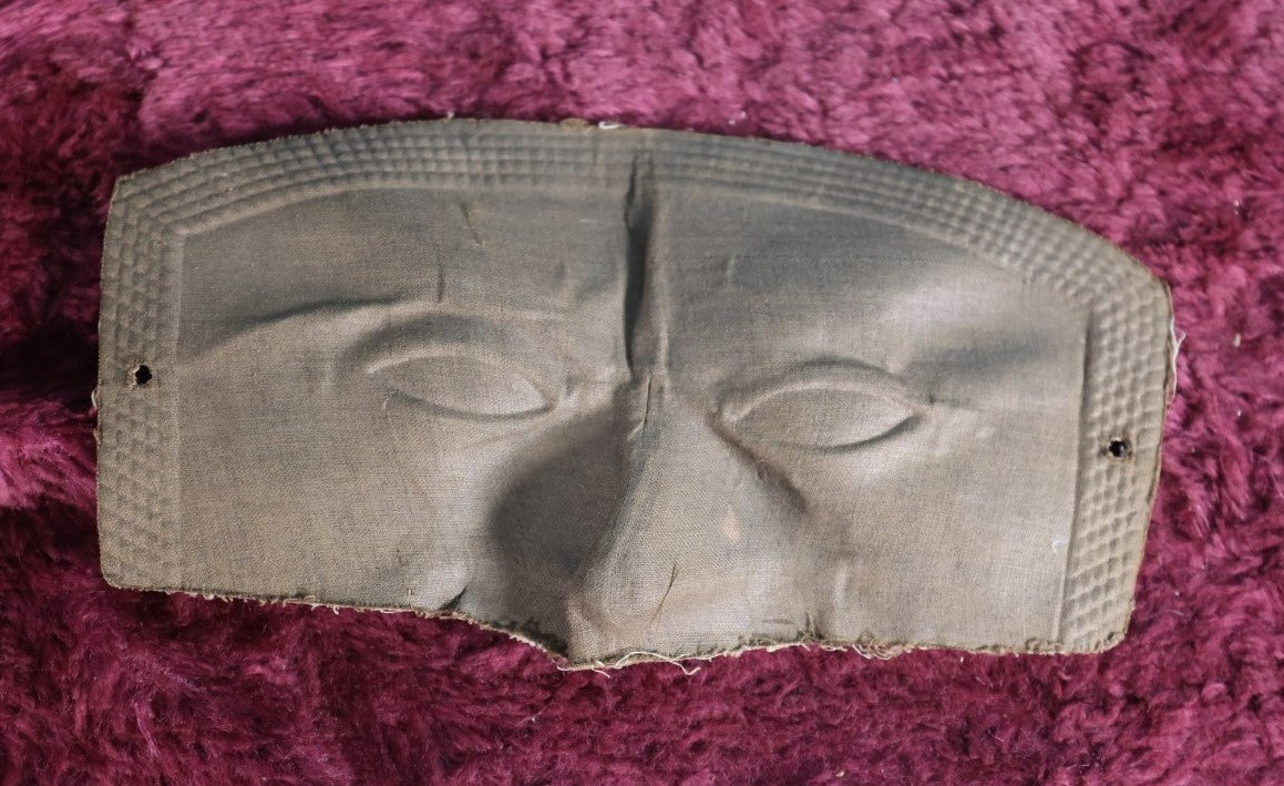 Lot 137 - Antique Cloth Mask, Fraternal, Masonic, With Straps, New Old ...