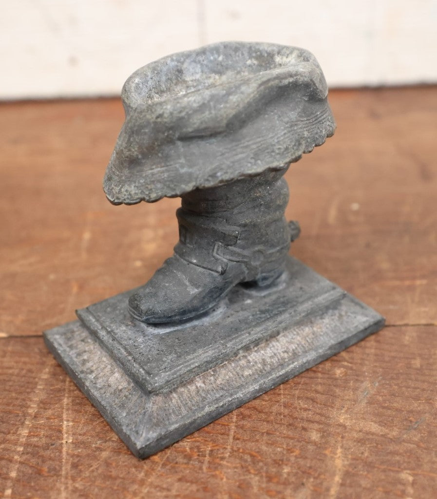 Lot 081 - Antique Cast Metal Boot Match Strike Safe – Memory Hole Vintage