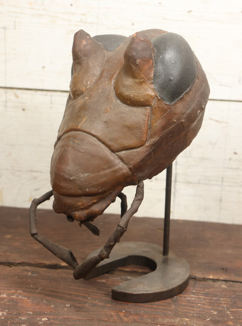 Lot 002 - Vintage Puppet Cockroach Insect Bug Head, Attributed To Stop ...