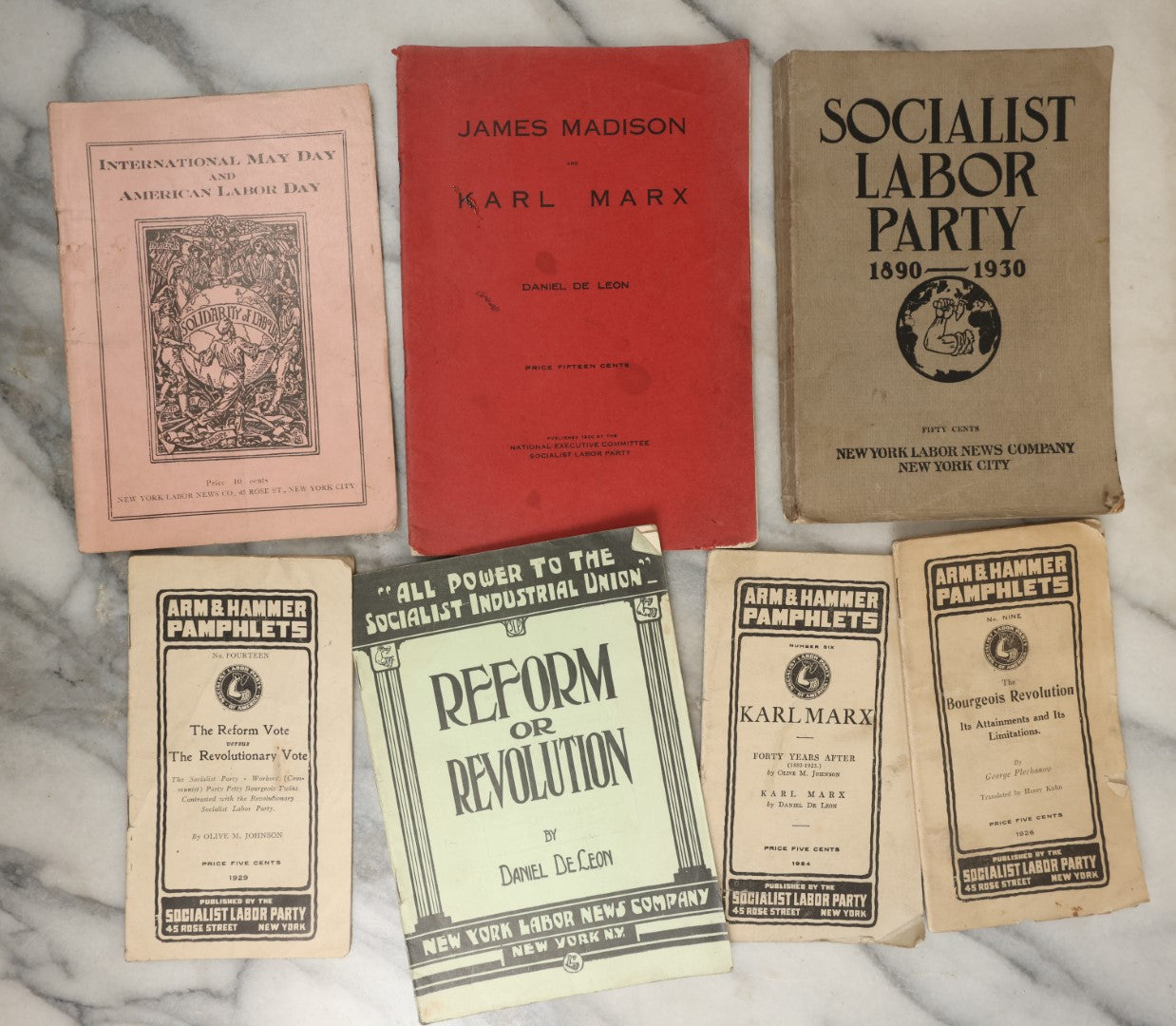 Lot 176 - Grouping Of Seven Leftist, Socialist, Marxist Pamphlets, Cir ...