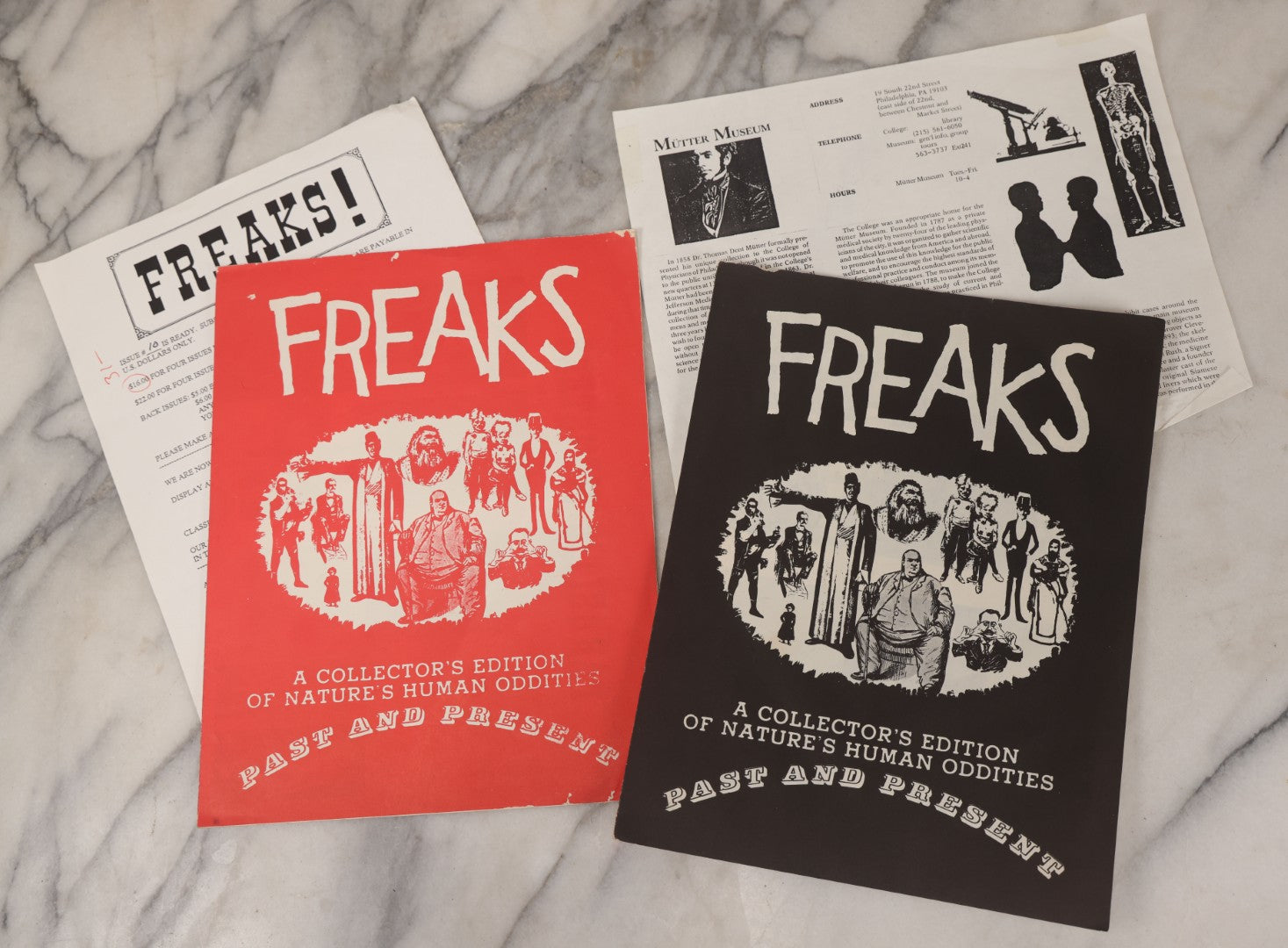 Lot 014 - Four Piece Grouping With Identical Black And Red Fold-Out Is ...