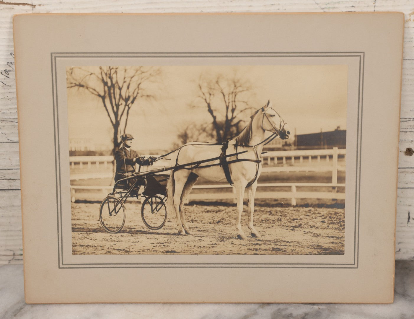 Lot 071 - Antique Boarded Photo Of Reverend Rice With His Prize-Winnin ...