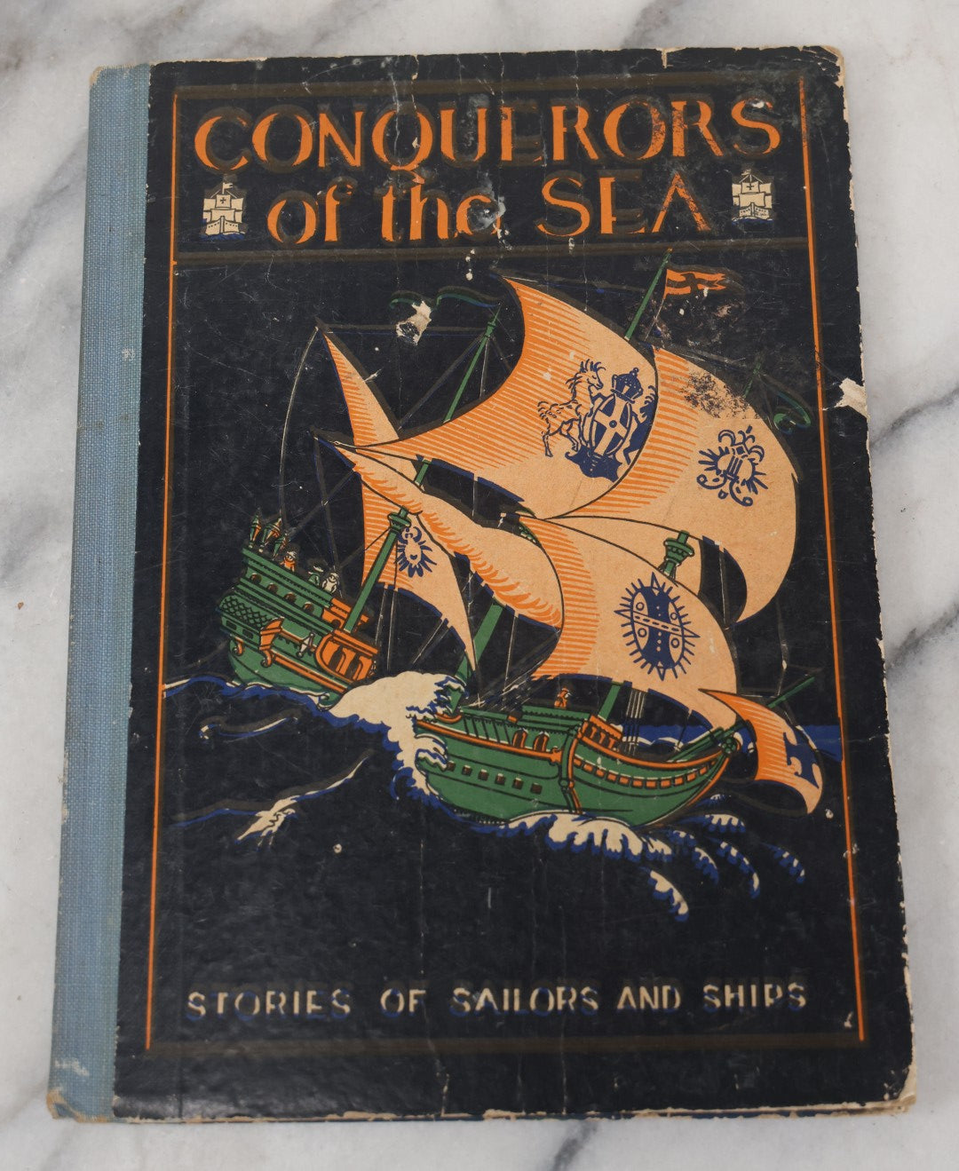Lot 113 - "Conquerors Of The Sea" Antique Children's Book By Jerome We ...