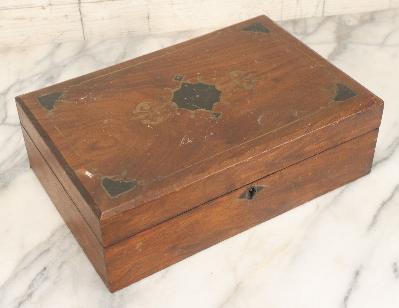 Lot 097 - Antique Wooden Eastlake Decorated Document Box With Engraved ...