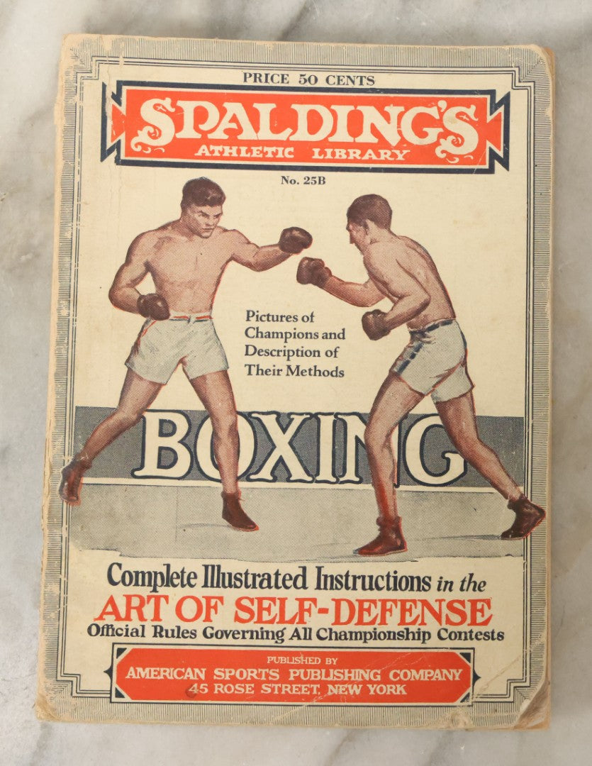 Lot 058 - "Spalding's Athletic Library No. 25B, Boxing, Complete Illus ...