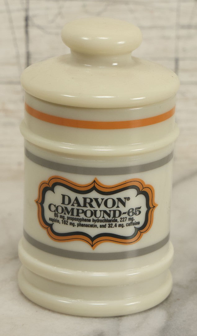 Lot 073 - Vintage Advertising Apothecary Jar For Darvon Compound-65 (A ...
