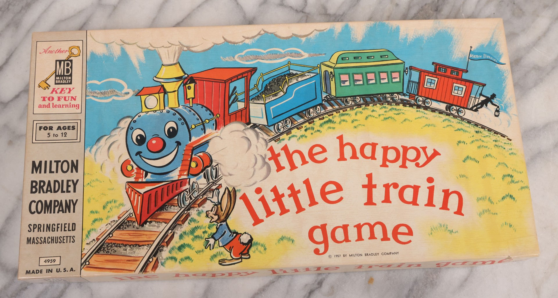 Lot 148 - Vintage "The Happy Little Train Game" Board Game By Milton B ...