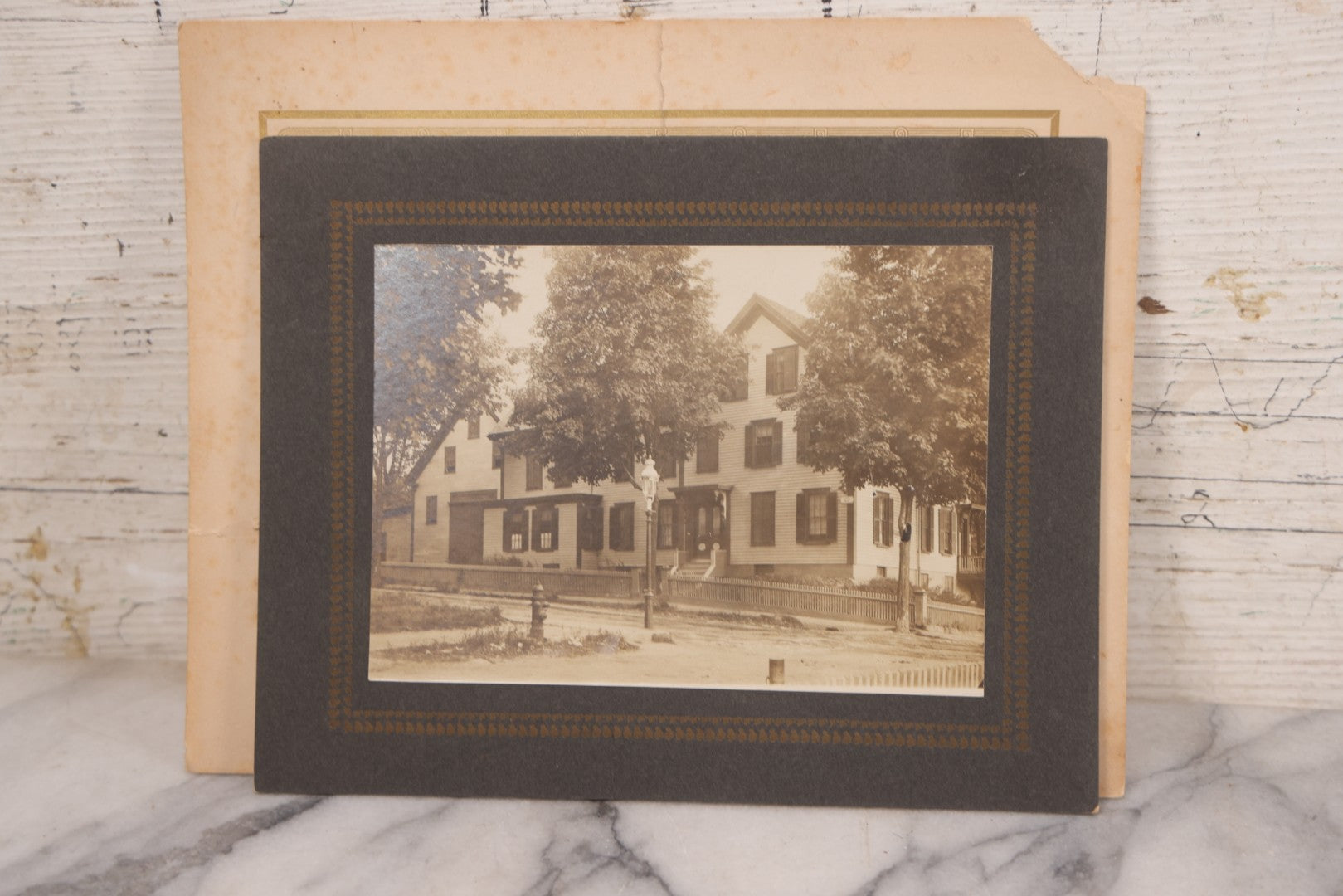 Lot 101 - Grouping Of Four Antique Boarded Photos Of Large Colonial Ho ...