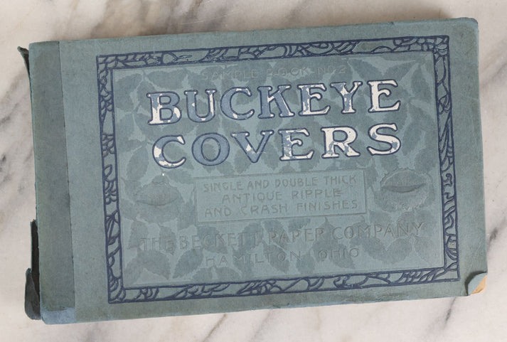 Lot 167 - Antique Paper Sample Book "Buckeye Covers" No. 2 By The Beck ...