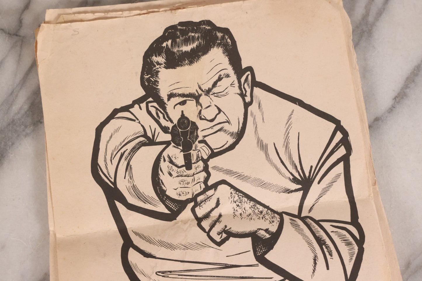 Lot 171 - Grouping Of Six Vintage Practice Shooting Targets With Print ...