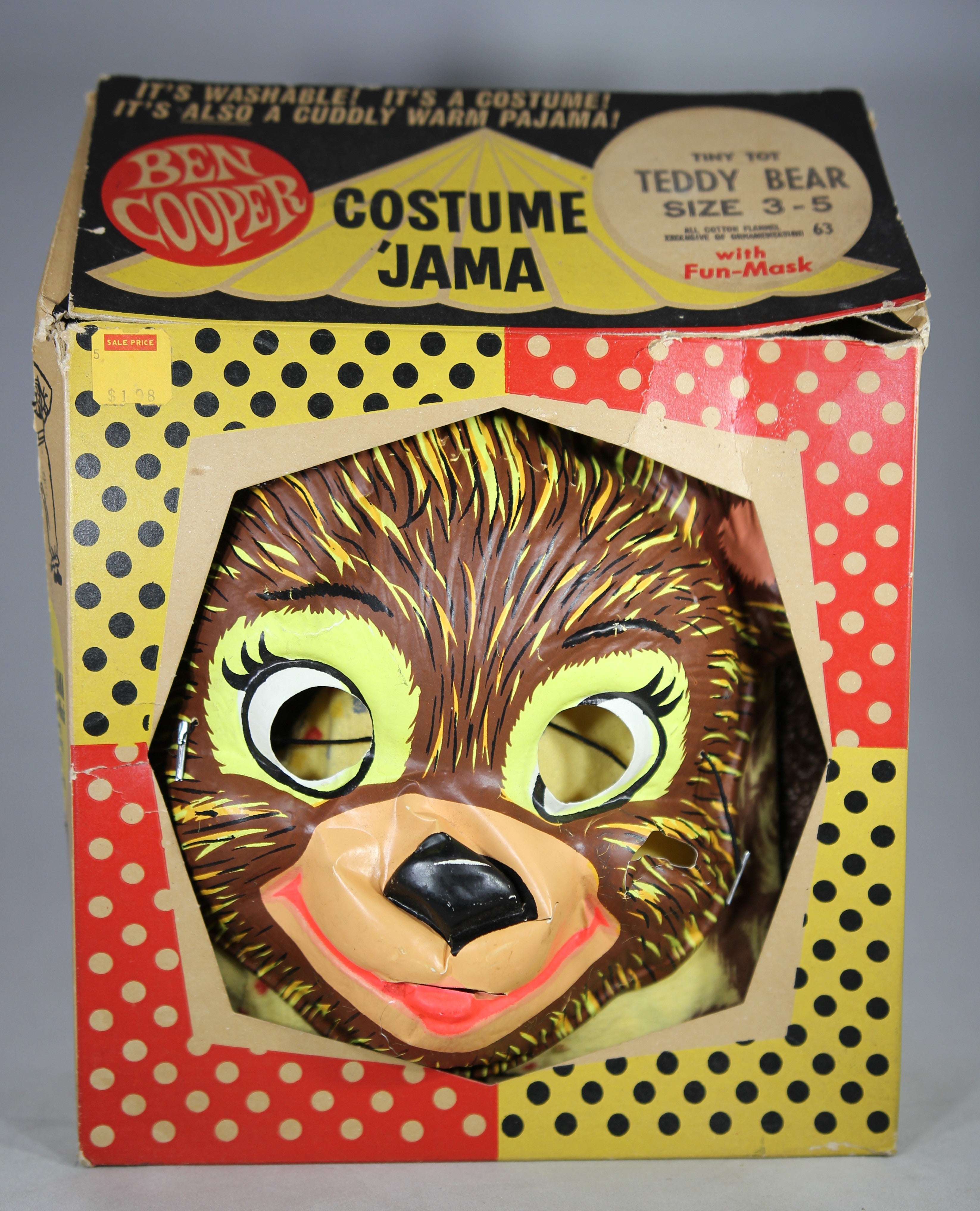 Ben Cooper Costume 'Jama Teddy Bear Costume with Mask (In Box) – Memory ...