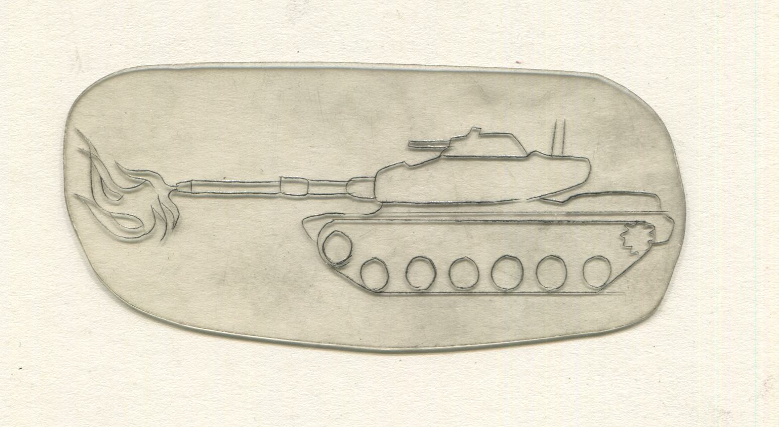 Army Tank Vintage Traditional Tattoo Acetate Stencil from Bert Grimm's ...
